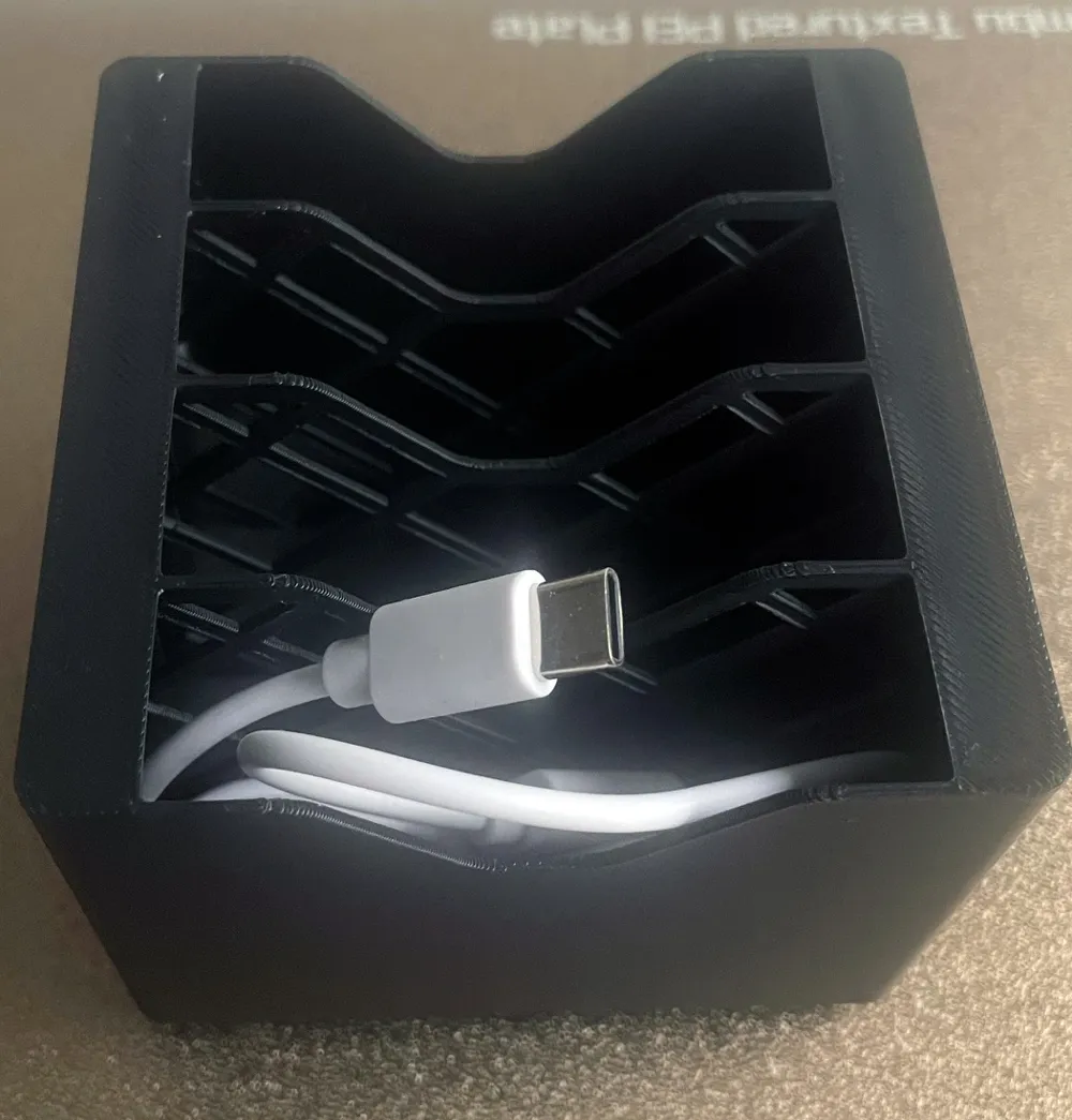 Gridfinity with pin - Cable Organizing Boxes Remixed by Demig MakerWorld: Download Free 3D Models