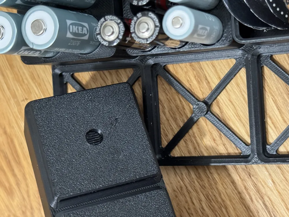 Gridfinity Battery Box for Gridfinity with Pin by Apumia MakerWorld: Download Free 3D Models