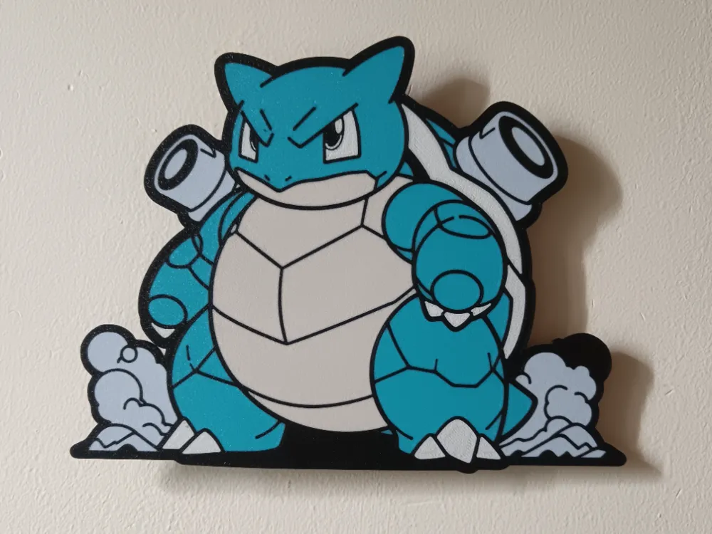 Pokémon Blastoise Wall Decoration by angesoso77 - MakerWorld