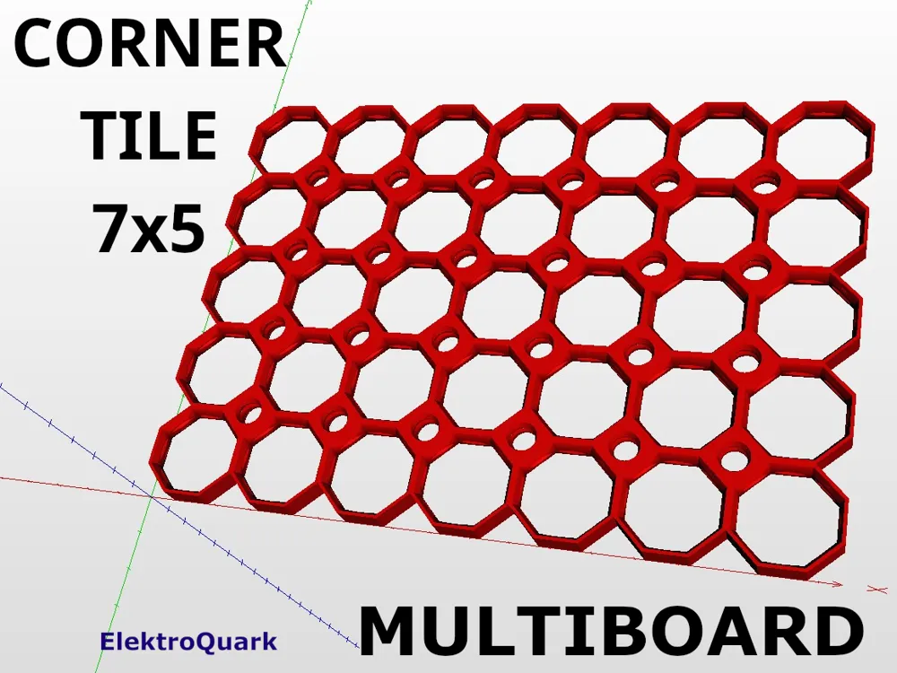 Multiboard 7x5 Corner Tile Remixed by ElektroQuark - MakerWorld