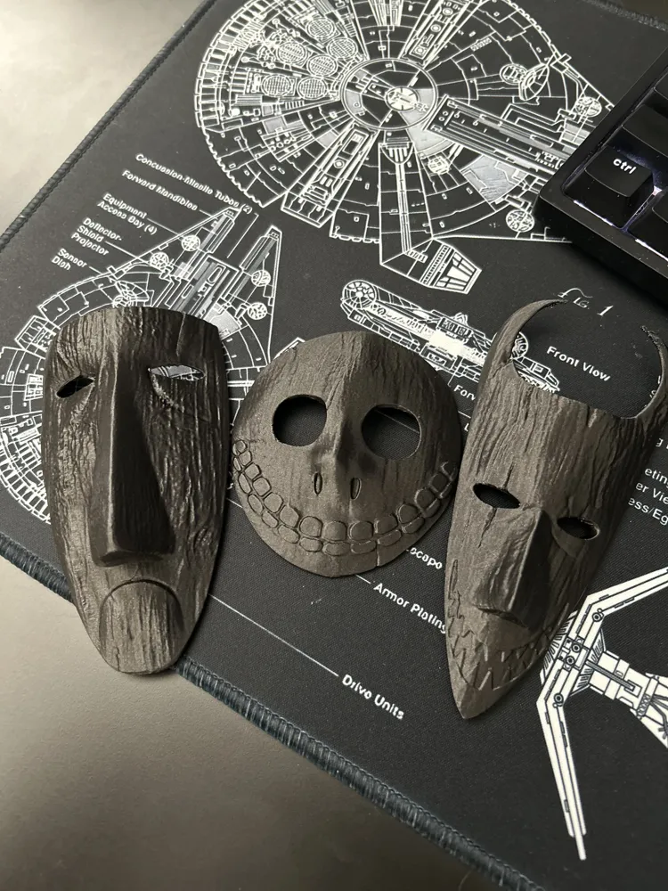 Lock, Shock, & Barrel Masks - Free 3D Print Model - MakerWorld