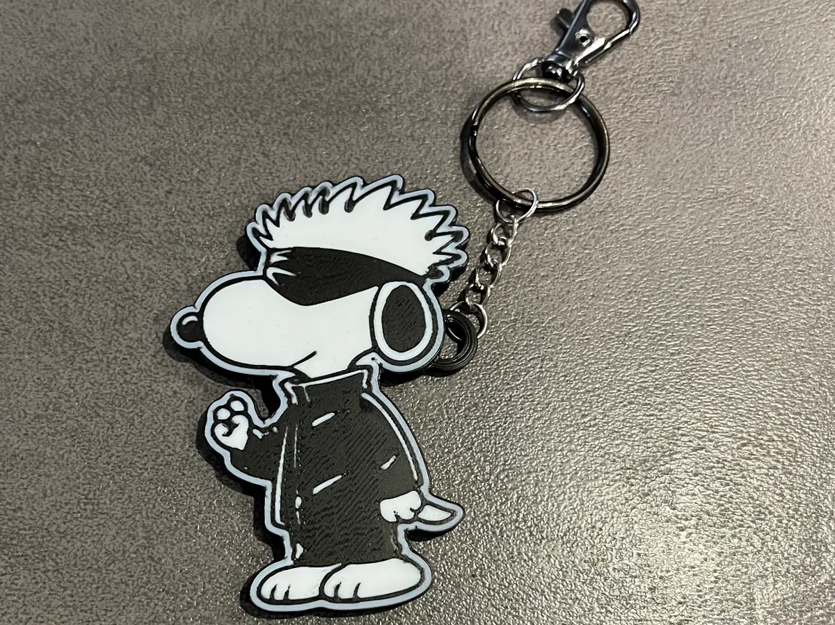 Porte-clés inspiré de Snoopy x Gojo - Modèle d'Impression 3D Gratuit ...