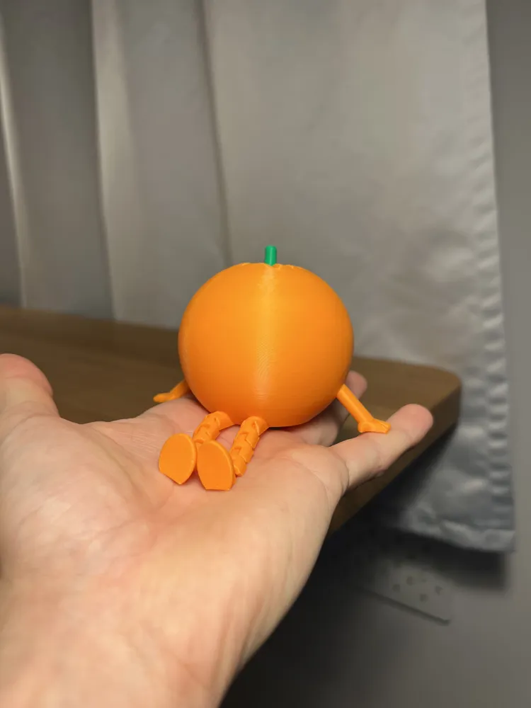 Articulated Orange Buddy - Free 3D Print Model - MakerWorld