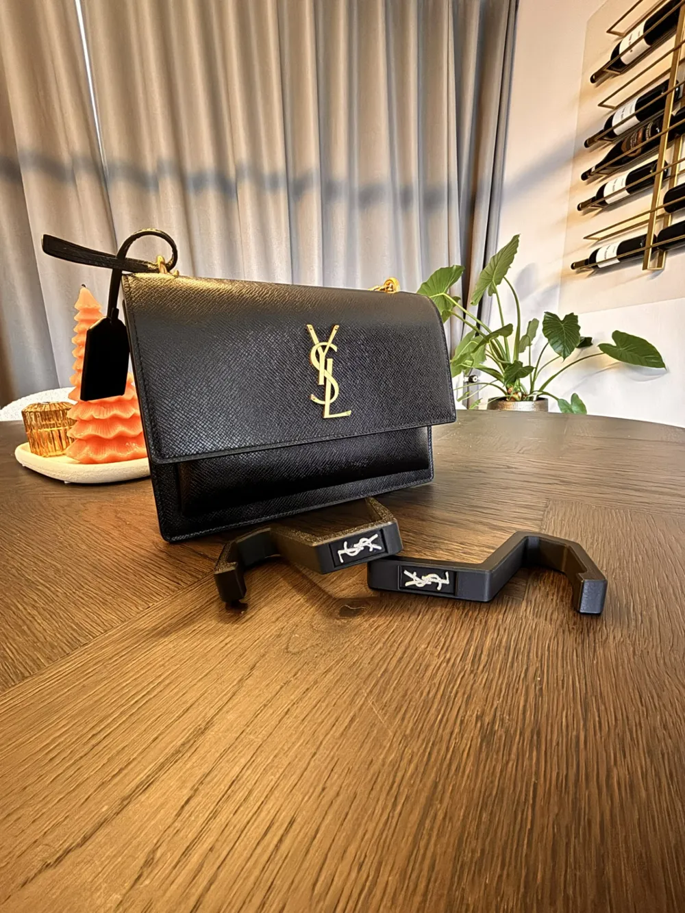 Table and desk bag hook (optional YSL logo) by Gino0492 - MakerWorld