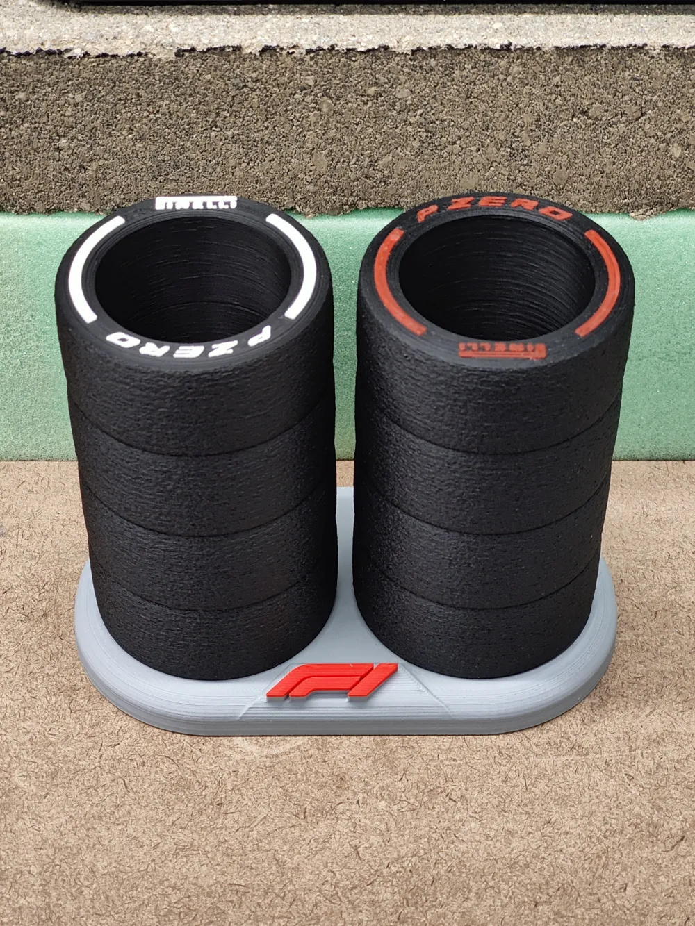 F1 Tire Stacks Pen Cup Remixed by Hobo4ssassin MakerWorld: Download ...