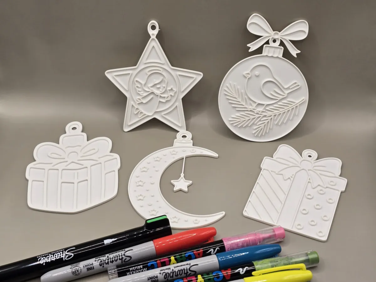 Christmas Ornament Bauble Coloring Festive Craft - Free 3D Print Model ...