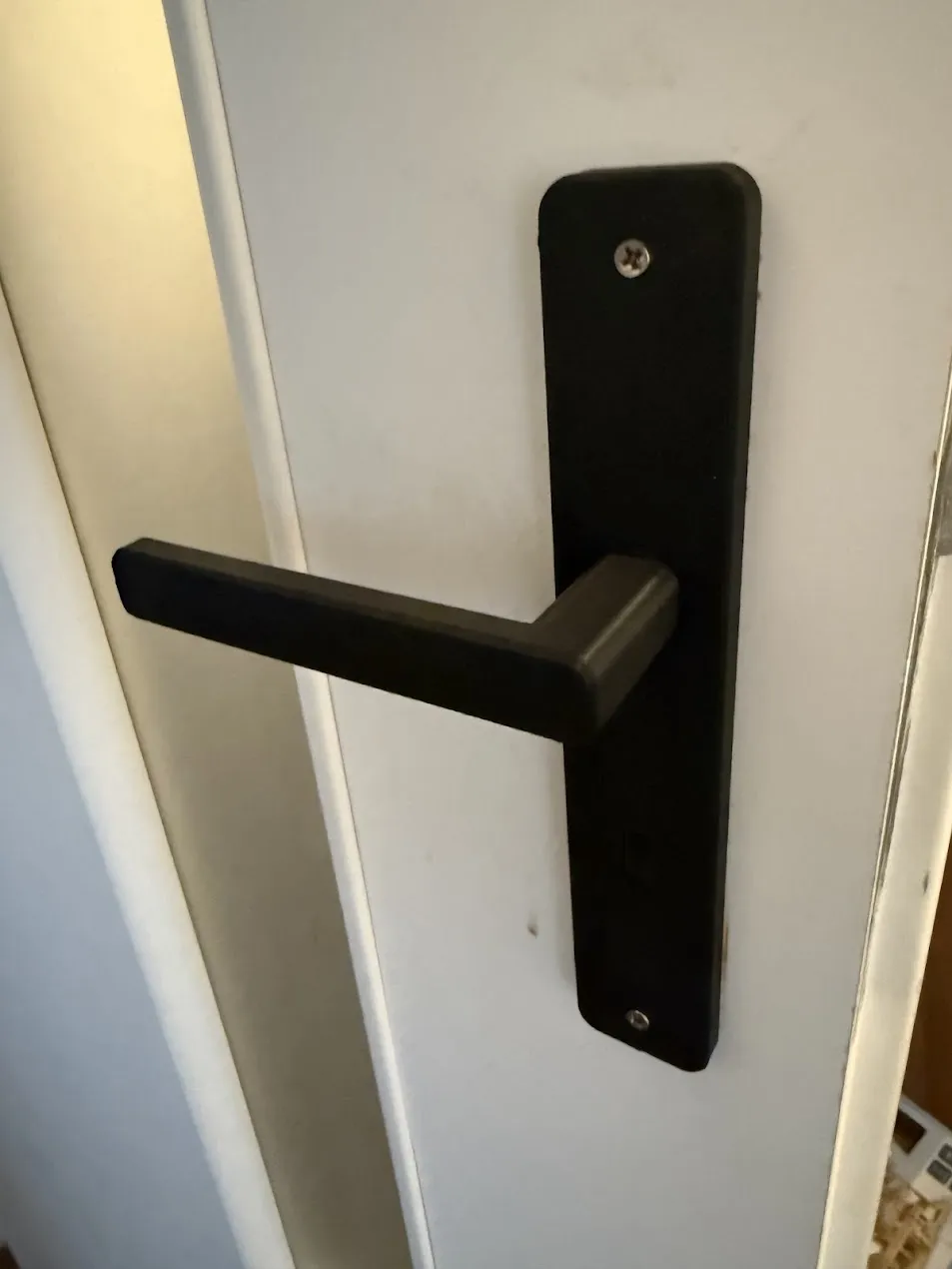 3D Printed Door Handle with and without Lock Cover by lubospetras ...