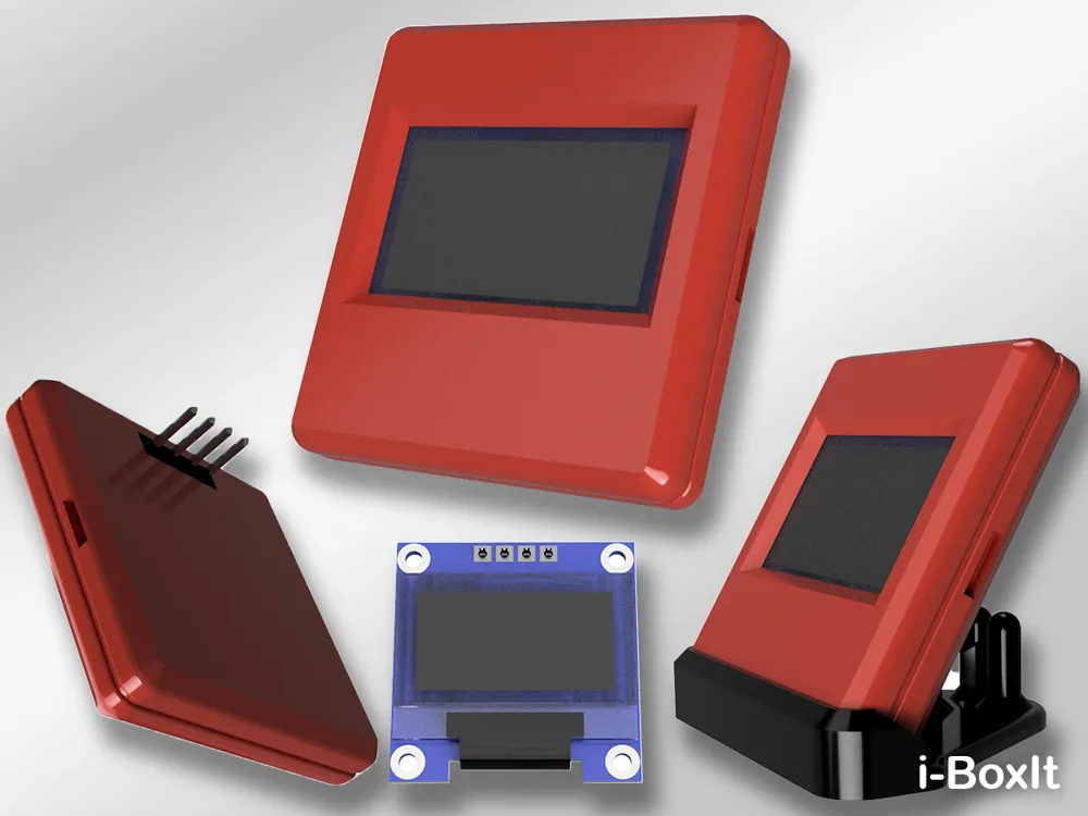SSD1306 OLED Display Case Kit by i-BoxIt MakerWorld: Download Free 3D ...