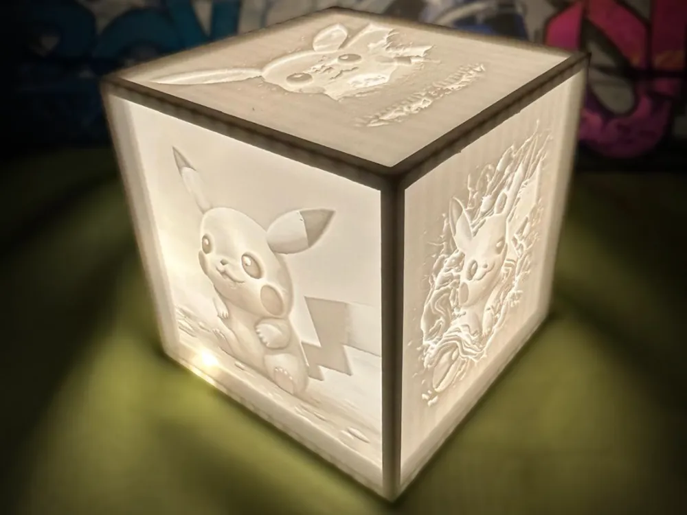 Pokémon Lightbox – Lithophane Cube with LED Option by KreativSchicht3D ...