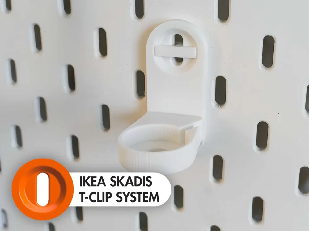 AppleWatch charger holder (SKADIS t-clip system) by samulski - MakerWorld