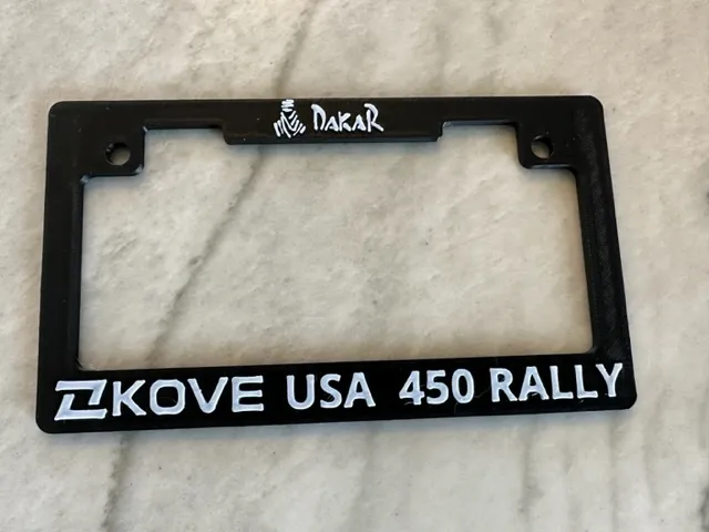 Utah Motorcycle plate frame Kove USA 450 Rally by mfeidler - MakerWorld