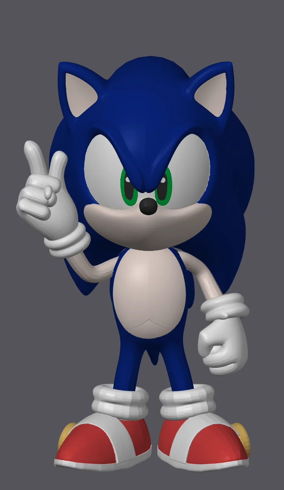 Sonic the Hedgehog - Updated Model - Free 3D Print Model - MakerWorld
