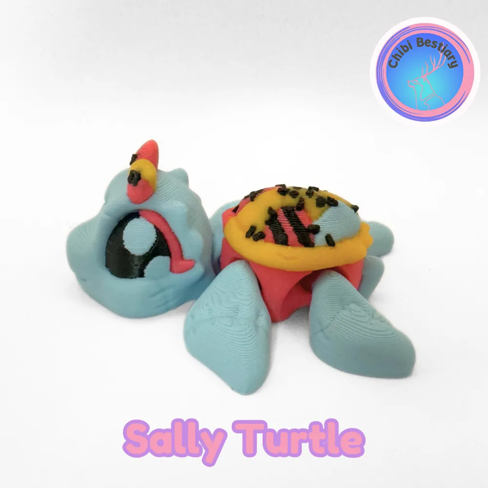 Sally Turtle Flexi by Taikounou MakerWorld: Download Free 3D Models