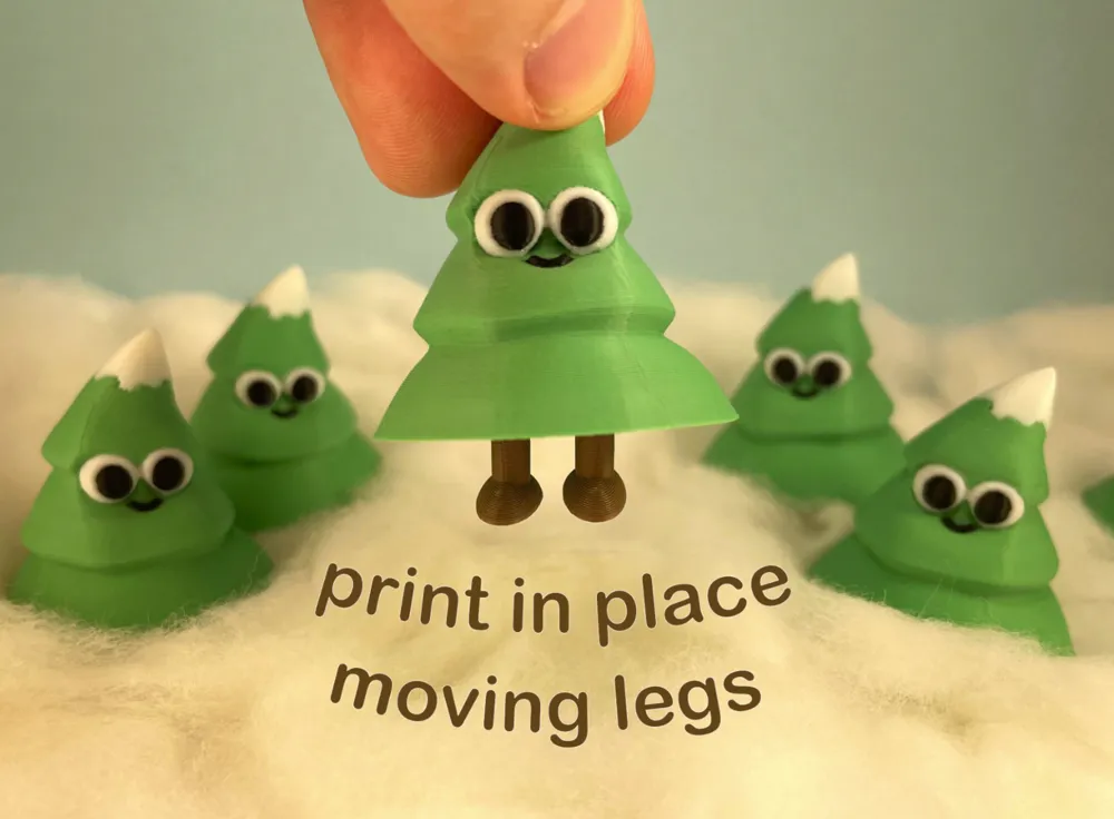 cute Christmas tree | moving legs | print in place by Pelixx01 - MakerWorld