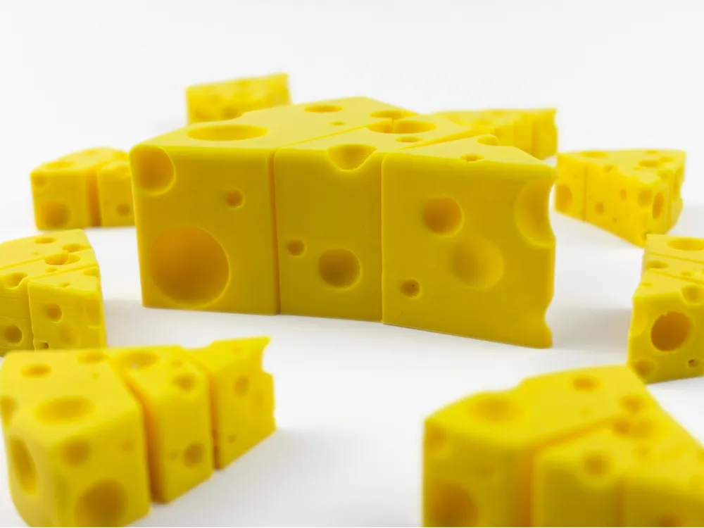 Flexi Cheese Fidget Toy - Free 3D Print Model - MakerWorld