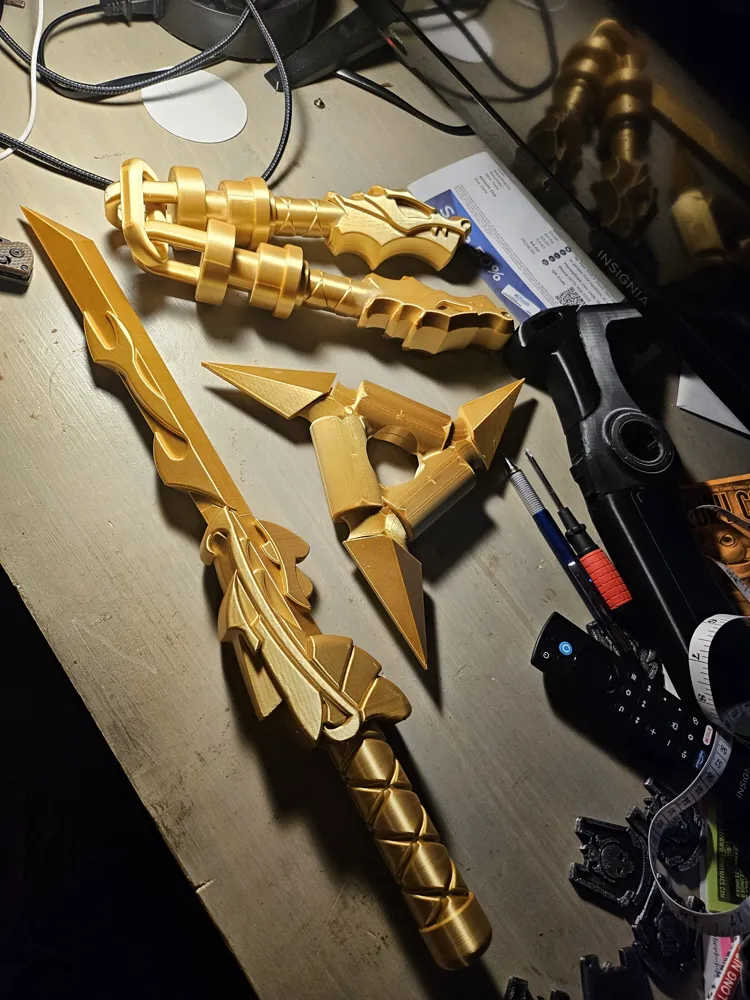 NINJAGO SWORD OF FIRE - Free 3D Print Model - MakerWorld