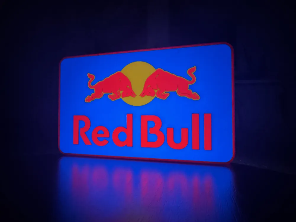 RED BULL lightbox by Piotrek MakerWorld: Download Free 3D Models