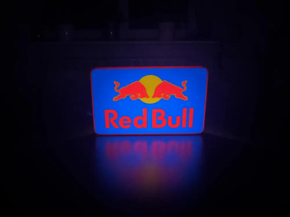 RED BULL lightbox by Piotrek MakerWorld: Download Free 3D Models