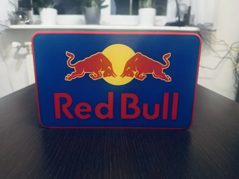RED BULL lightbox - Free 3D Print Model - MakerWorld
