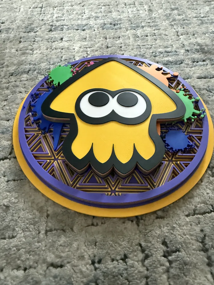 Splatoon Mosaic (8 Colours) by Luke's 3D Prints MakerWorld: Download ...