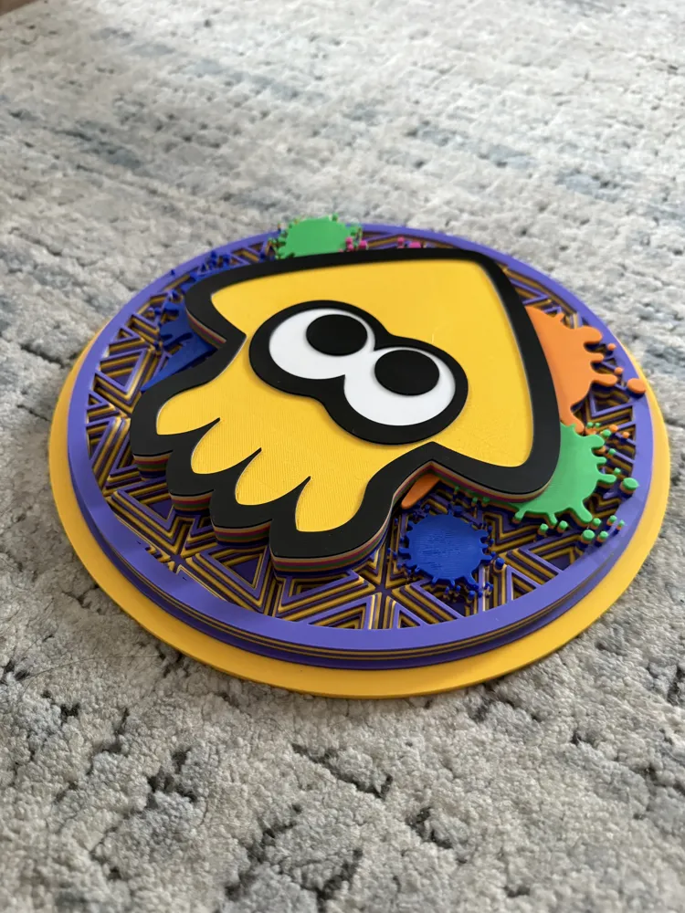Splatoon Mosaic (8 Colours) by Luke's 3D Prints MakerWorld: Download ...