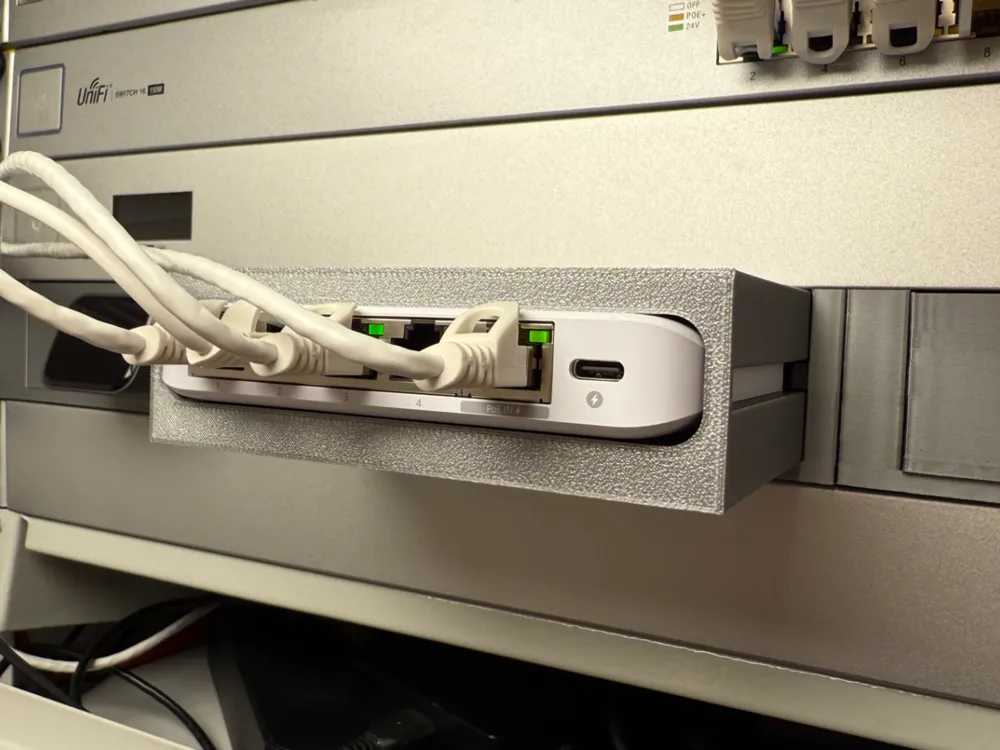 RackMod 1U Slide Module for Unifi USW-Flex-2.5G-5 Remixed by ...