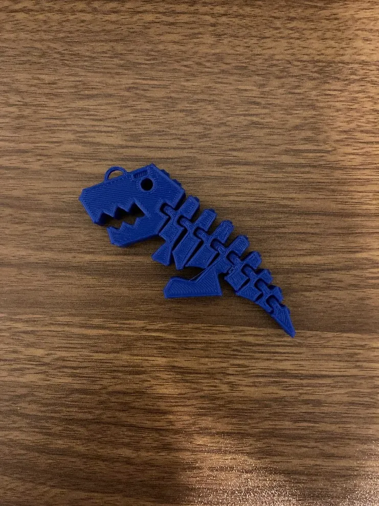 Flexi Rex Keychain Remixed by Random_Prints - MakerWorld