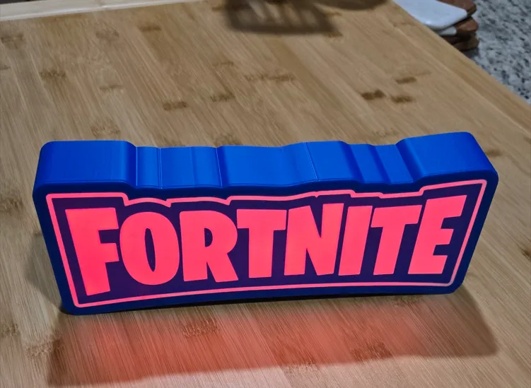 Fortnite Logo Lightbox by IronSerif MakerWorld: Download Free 3D Models