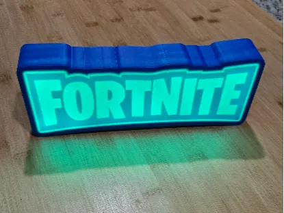 Fortnite Logo Lightbox by IronSerif MakerWorld: Download Free 3D Models