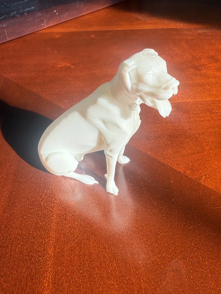 Sitting Dog Statue - Free 3D Print Model - MakerWorld