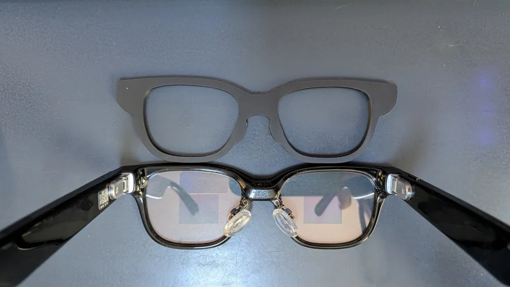 Rokid Glasses template for prescription lenses - Free 3D Print Model ...