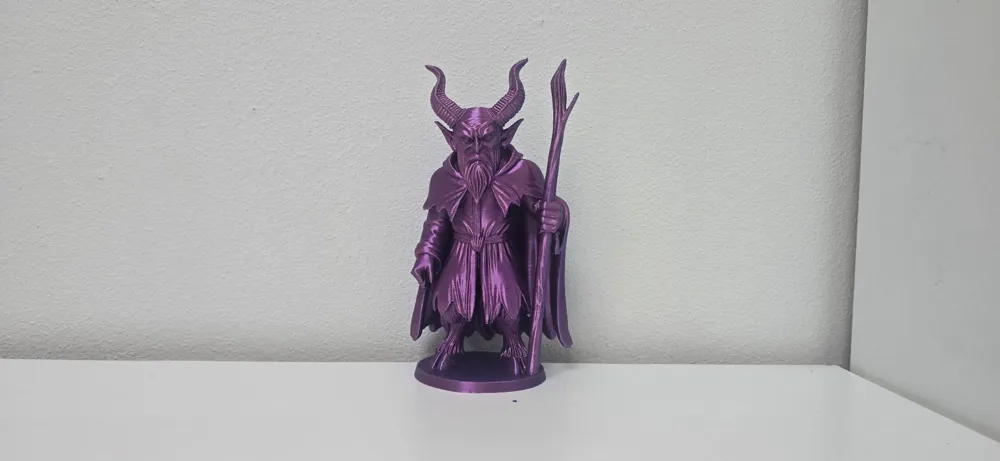 Cloaked Devil with Staff Christmas Figurine by 3DMasterCZE MakerWorld ...