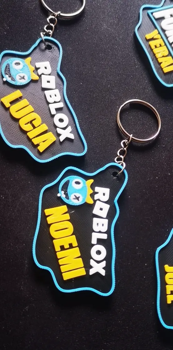 KEYCHAIN LLAVERO KEYRING ROBLOX ANY NAME CUALQUIER NOMBRE by Xtronchox ...