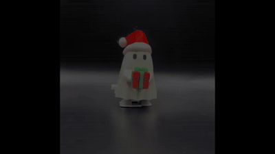 Walking Christmas Ghost by Romwba3D MakerWorld: Download Free 3D Models