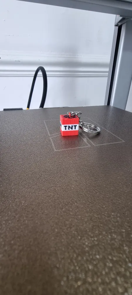 Minecraft TNT Keychain - Free 3D Print Model - MakerWorld