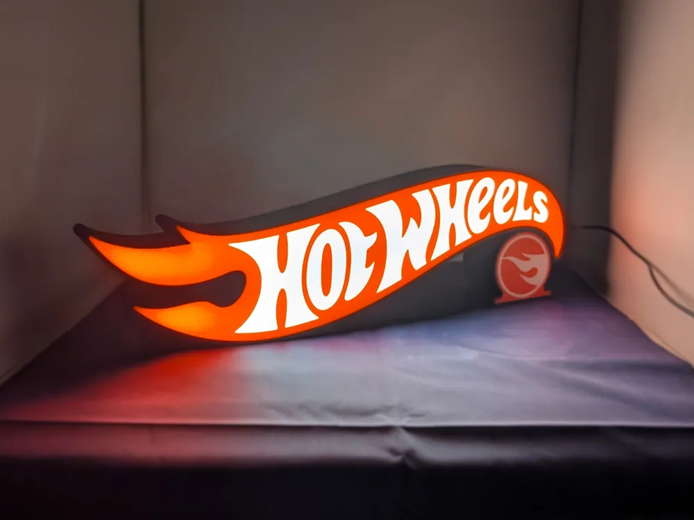 H2D Optimised Hot Wheels Logo Lightbox by KFD MakerWorld: Download Free ...