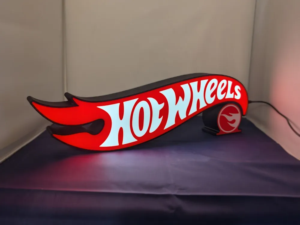 H2D Optimised Hot Wheels Logo Lightbox by KFD MakerWorld: Download Free ...