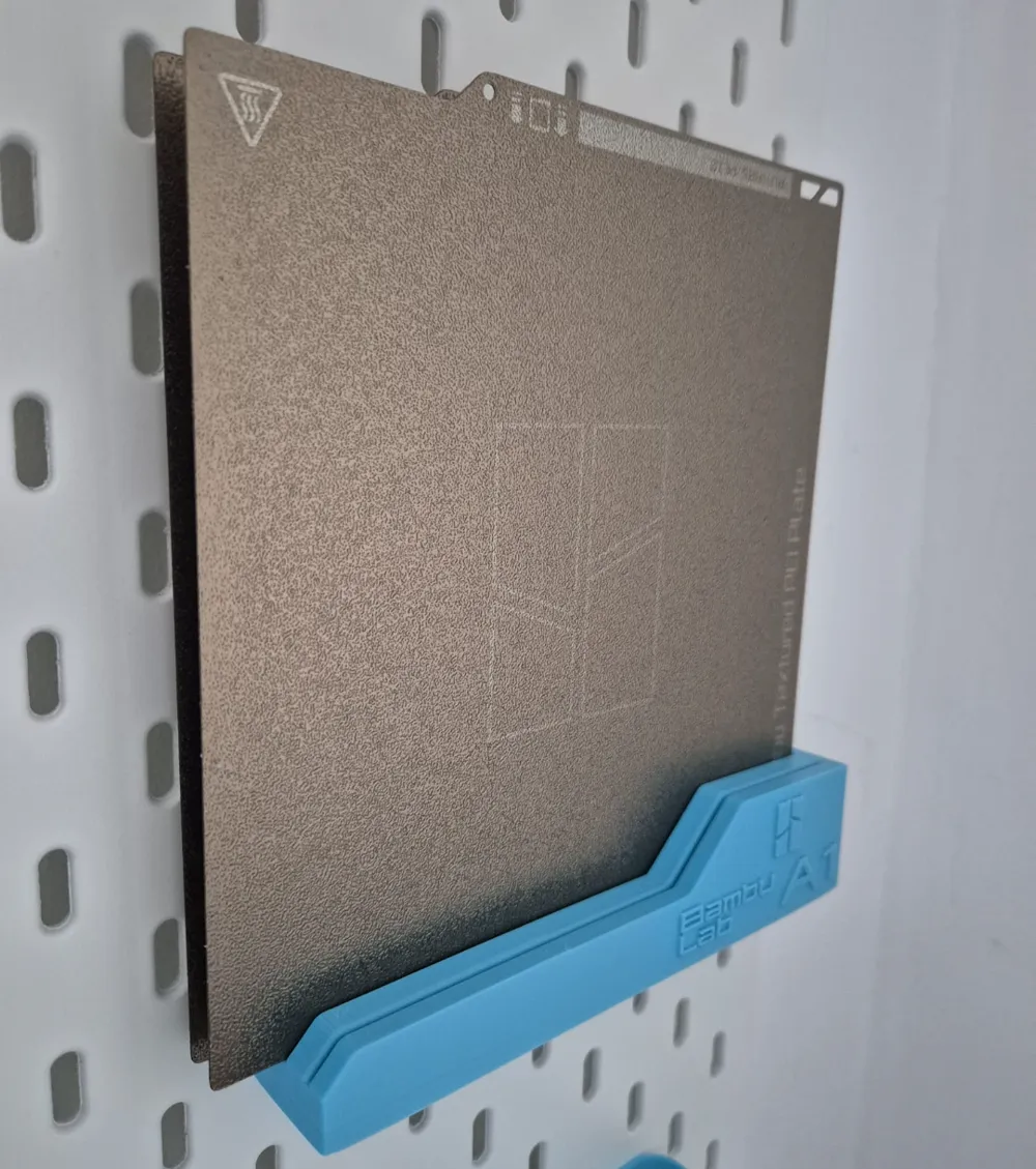 Ikea Skadis Build Plate Holder for A1 Mini by BallyMcBallface - MakerWorld