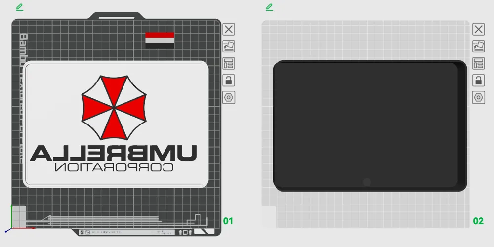 Umbrella corporation led light box (Ams Ready) by Nostalgicprints ...