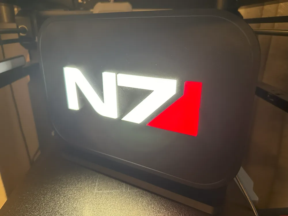 Mass Effect N7 Light Up Display by MikeW - MakerWorld