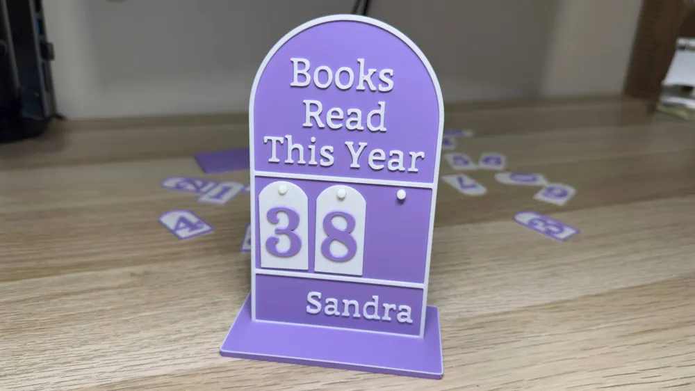 Book Counter - Free 3D Print Model - MakerWorld