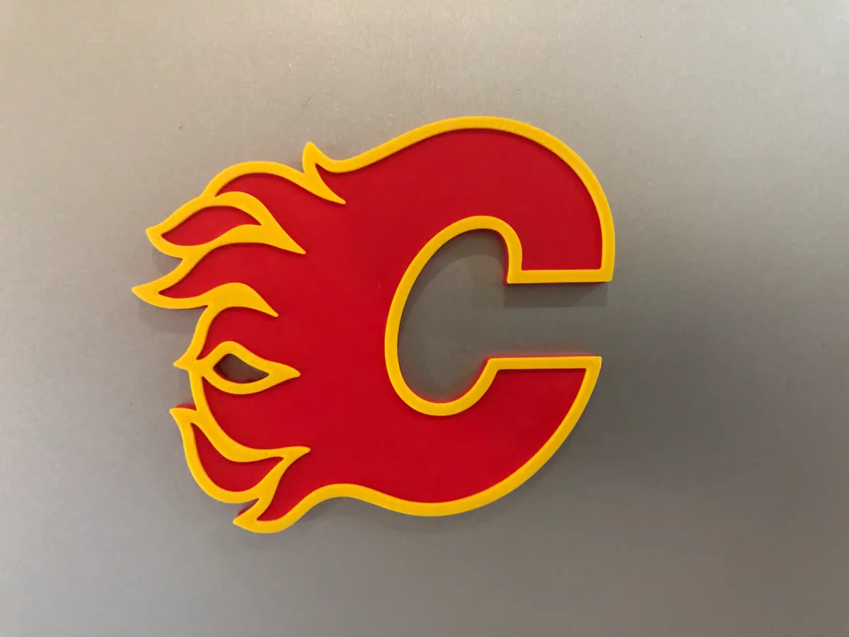 Calgary Flames (fridge magnet) - Free 3D Print Model - MakerWorld