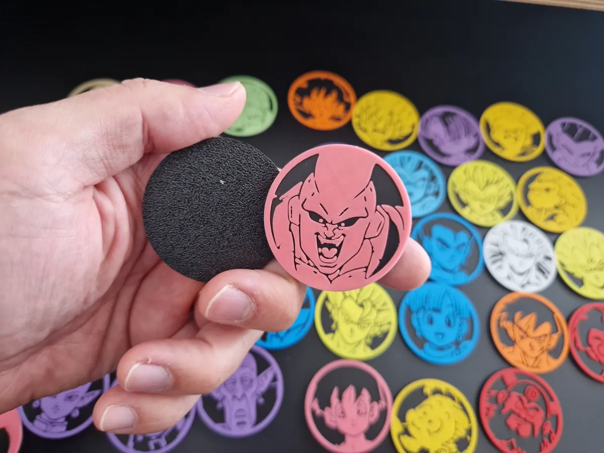 Buuten (DBZ) collectible coin - Free 3D Print Model - MakerWorld