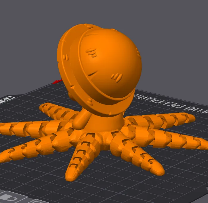 Luffy Chibi Flexi Octopus - Free 3D Print Model - MakerWorld