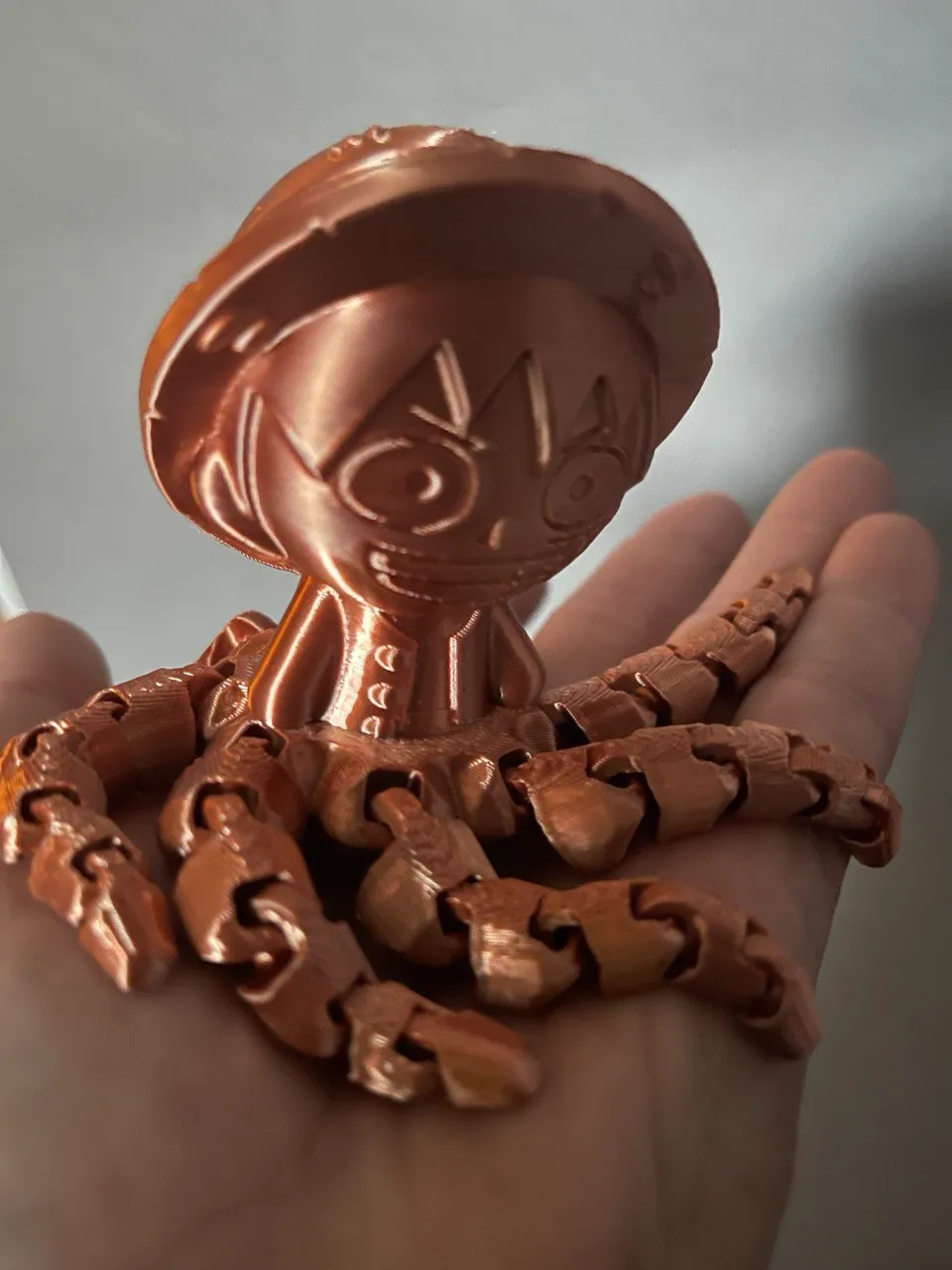 Luffy Chibi Flexi Octopus - Free 3D Print Model - MakerWorld