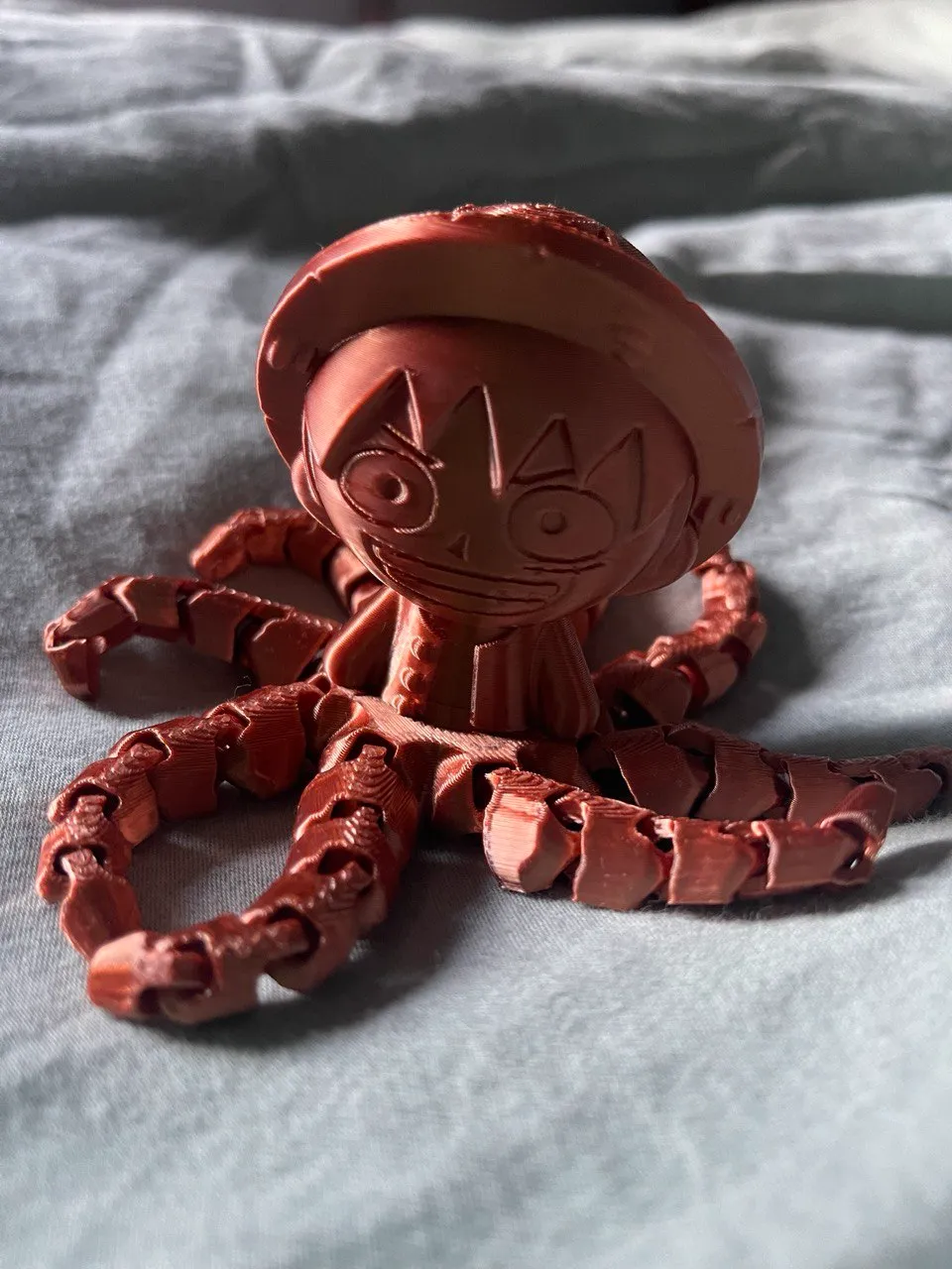 Luffy Chibi Flexi Octopus - Free 3D Print Model - MakerWorld