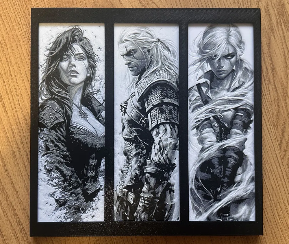 Frame for large bookmarks sized 68.6mm x 205.8mm - Free 3D Print Model ...