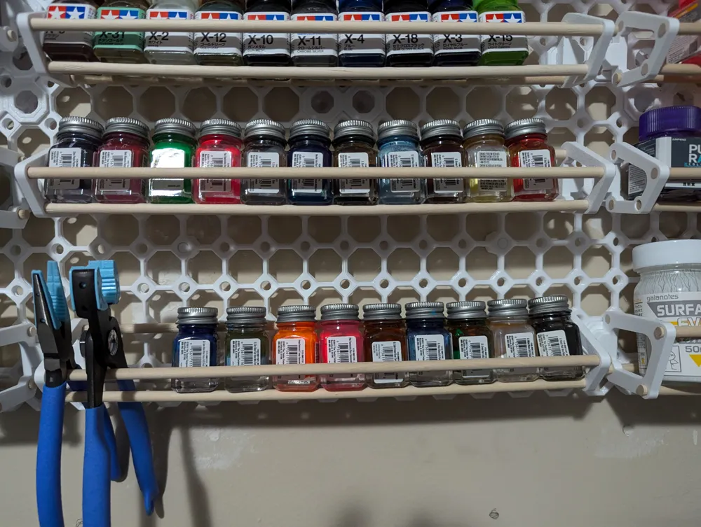 Paint rack for multiboard - Free 3D Print Model - MakerWorld
