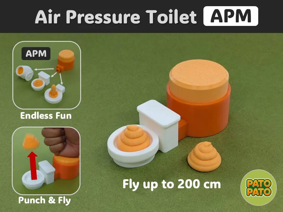 WC à pression d'air - APM - Modèle d'Impression 3D Gratuit - MakerWorld