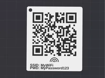 WiFi QR Code Generator by fabian.winkler89 MakerWorld: Download Free 3D ...
